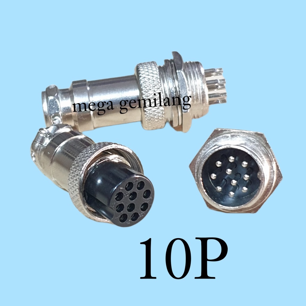 Jual Konektor CB besi 2 pin sampai 10 pin diameter 16mm | Shopee Indonesia