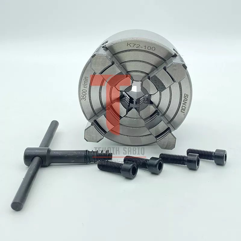 Jual Chuck bubut 4inch kaki 4 | Chuck bubut 4 inch 4 jaw | Klaw 4 inc ...