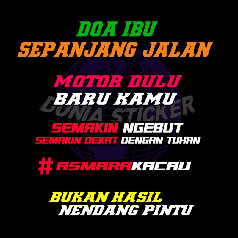 Jual stiker sponsor balap / stiker motor / stiker balap / stiker racing ...