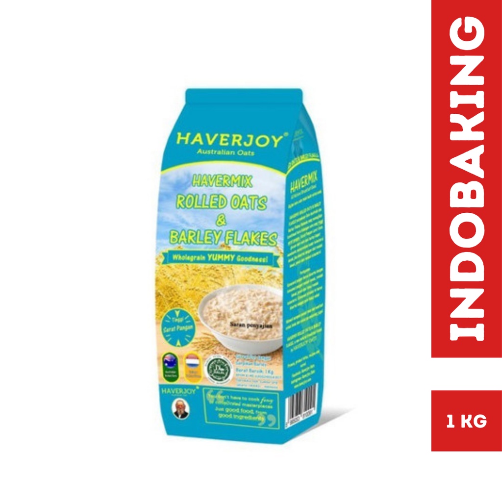 Jual Haverjoy Oatmeal 1kg Australian Oat Havermout Instant Rolled Quick ...