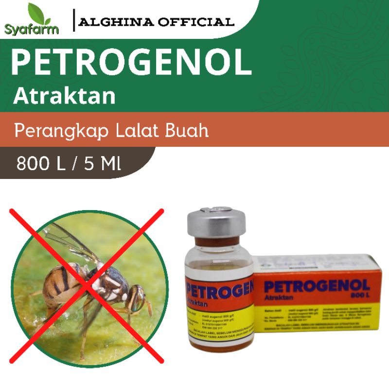Jual Petrogenol 800L Atraktan 5ml Perangkap Lalat Buah Pembasmi Hama ...