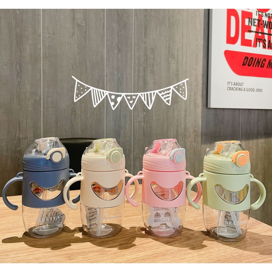 Jual BOTOL MINUM ANAK BOTOL GAGANG 420 ML FREE SEDOTAN 2678 CHOCHO88 | Shopee Indonesia