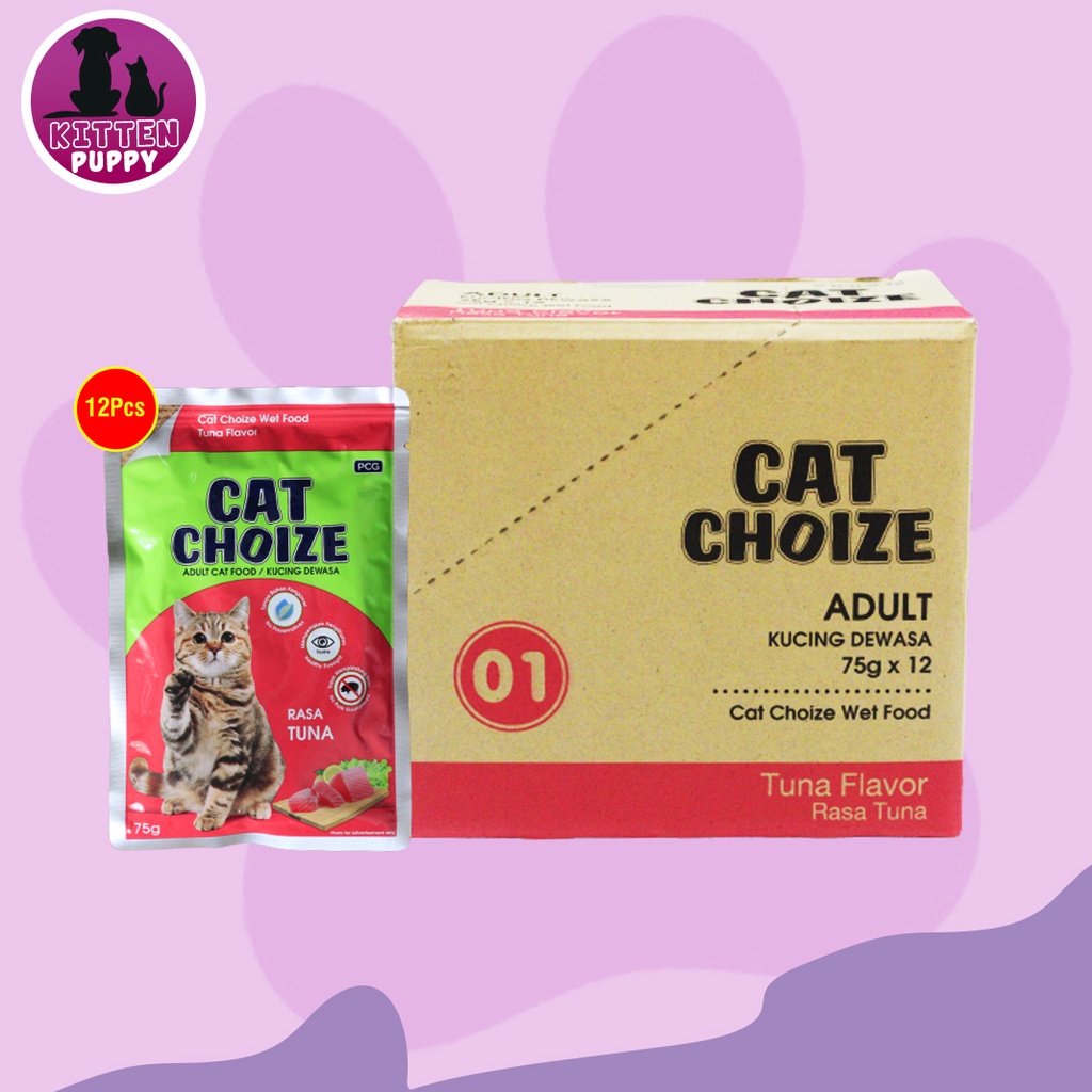 Jual Makanan Basah Kucing Sachet Cat Choize Pouch Wet Food Grosir Dus ...