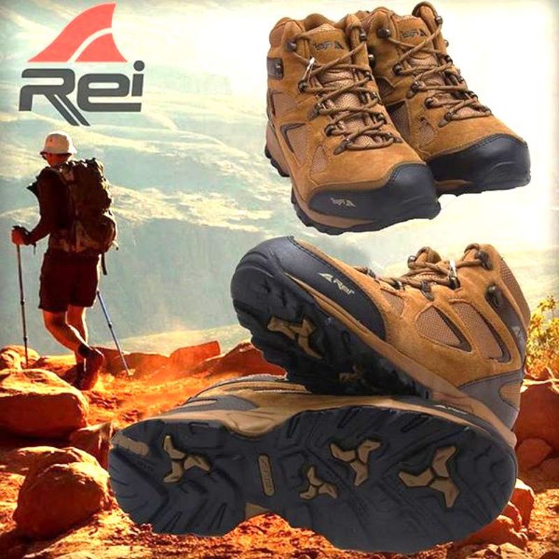 Jual Sepatu Trekking Rei Blacksmith Shoes Arei Outdoorgear | Shopee ...