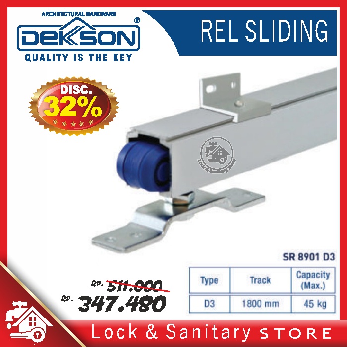 Jual Rel Sliding Dekson Dekkson SR 8901 D3 Rel Track Sliding | Shopee ...