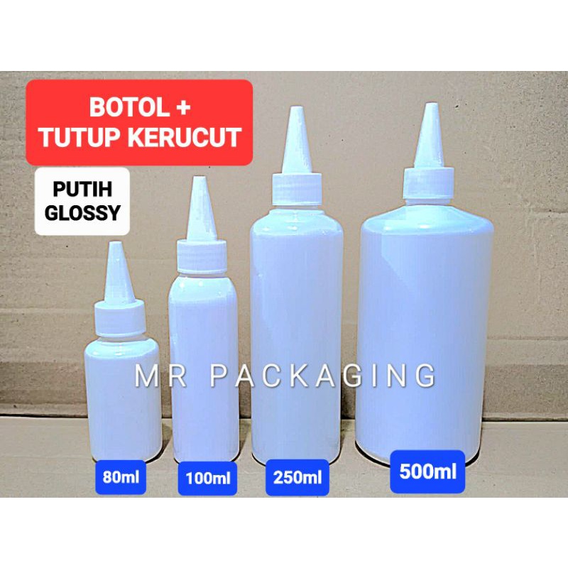 Jual Botol Kerucut Tinta 500ml 250ml 100ml 80ml 50ml 30ml 20ml | Wadah ...