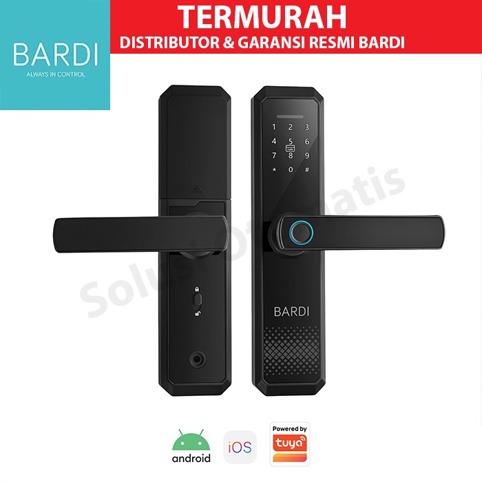 Jual BARDI Smart Door Lock Handle LITE Indoor RFID Fingerprint PIN Wifi ...