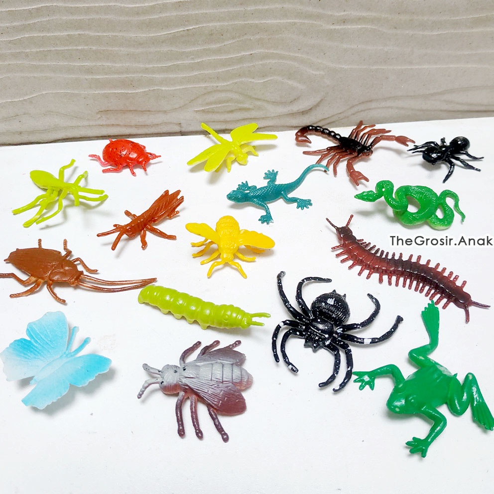 Jual TGA Insects Reptiles Mainan Serangga Reptil Kupu Kumbang Semut ...