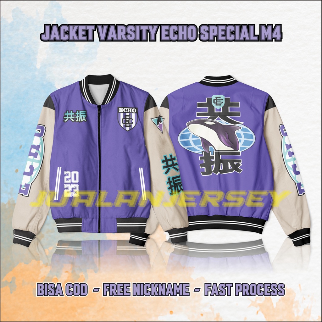 Jual JAKET VARSITY ECHO ESPORT M4 WORLD CHAMPIONSHIP TERBARU FREE ...