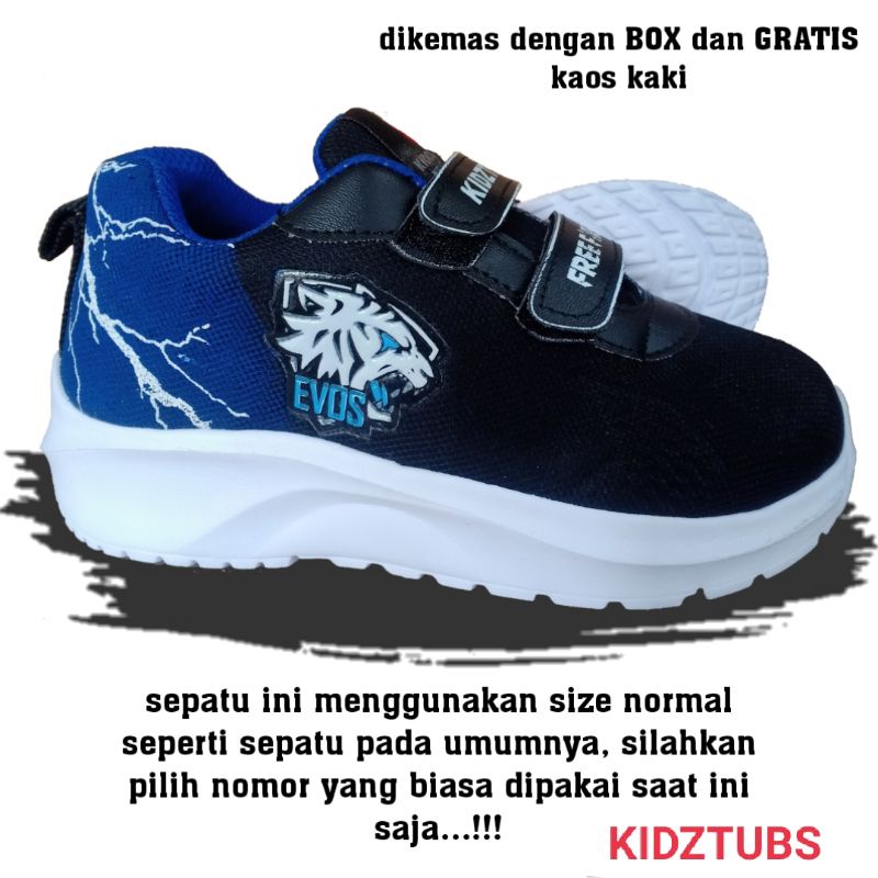 Jual EVOS Sepatu Sekolah Anak Laki Laki Karakter Gaming Mobile legends ...