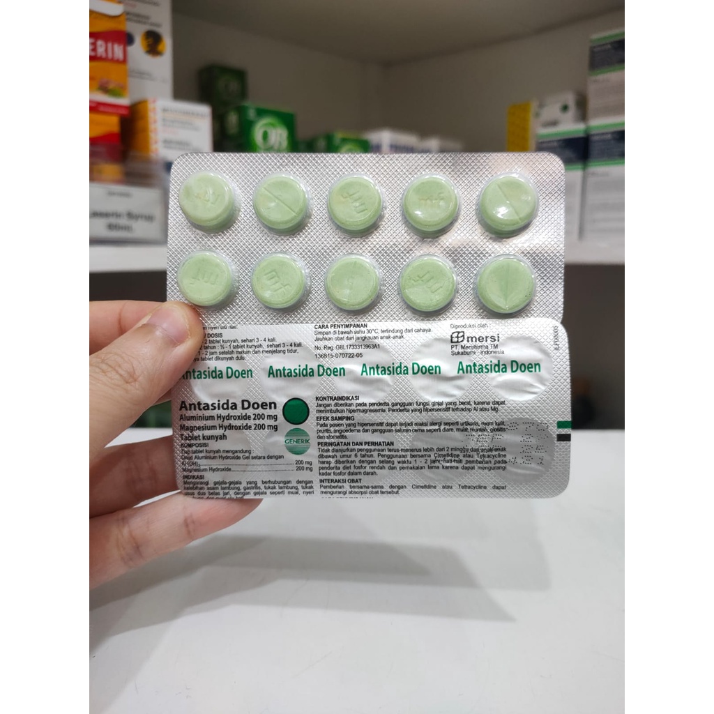 Jual Antasida Strip Isi 10 Tablet Obat Original Mersi | Shopee Indonesia
