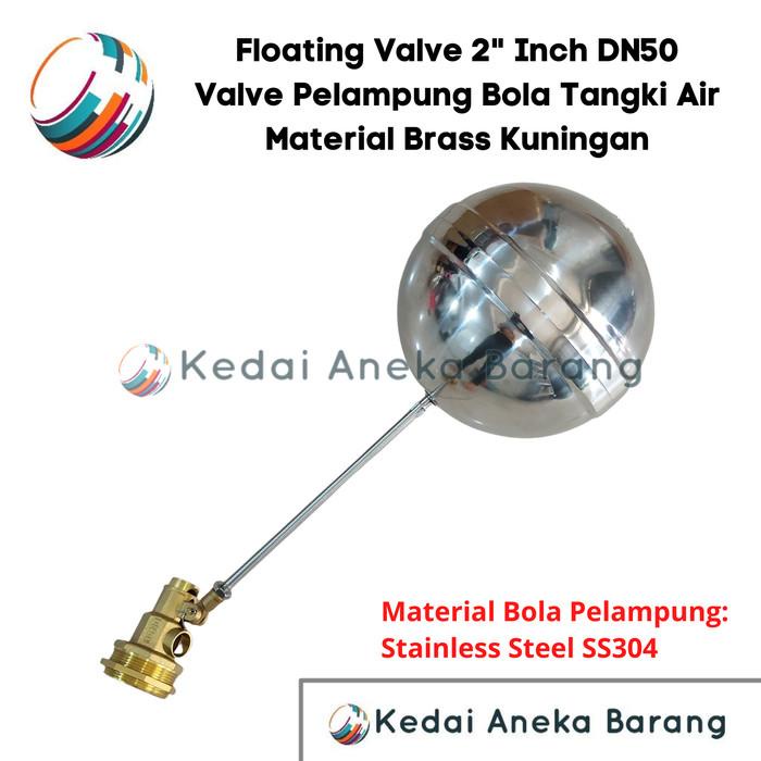 Jual Float Floating Valve Pelampung Bola Tangki Air Stainless 2 2" Inch ...