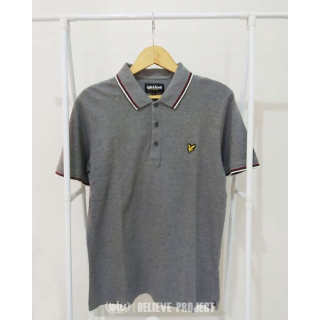 Jual Poloshirt Lyle and Scott Grey Original | Shopee Indonesia