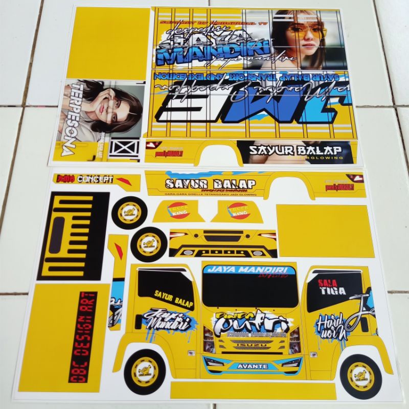 Jual Stiker Pola miniatur truk oleng Terlengkap | Shopee Indonesia