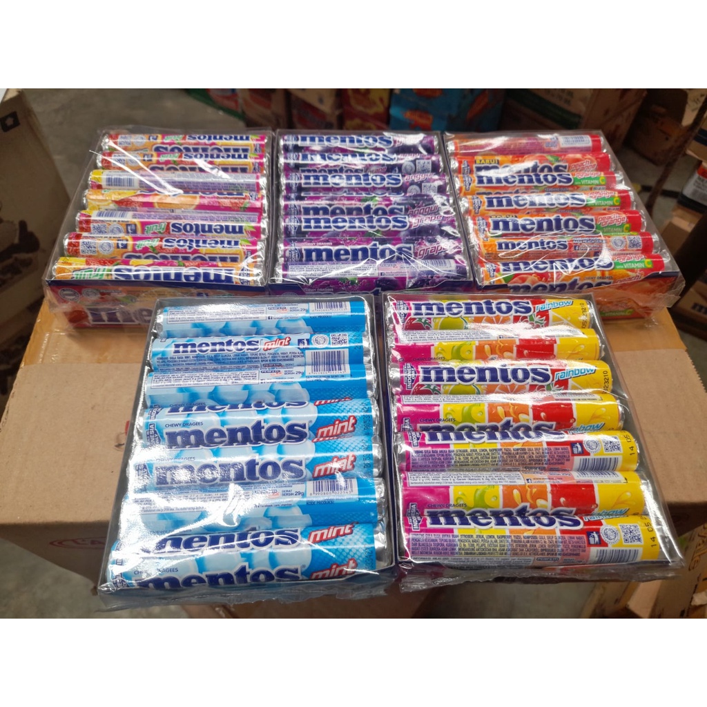 Jual Mentos Roll All Varian [14pcs/pack] | Shopee Indonesia