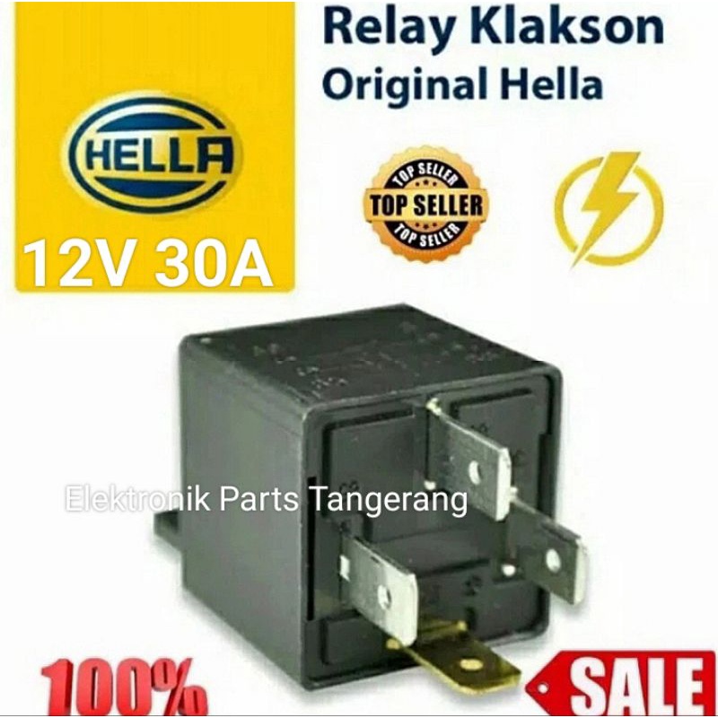 Jual RELAY KLAKSON 12V 30A HELLA ORIGINAL RELAY HELLA 12V 4PIN RELAY ...