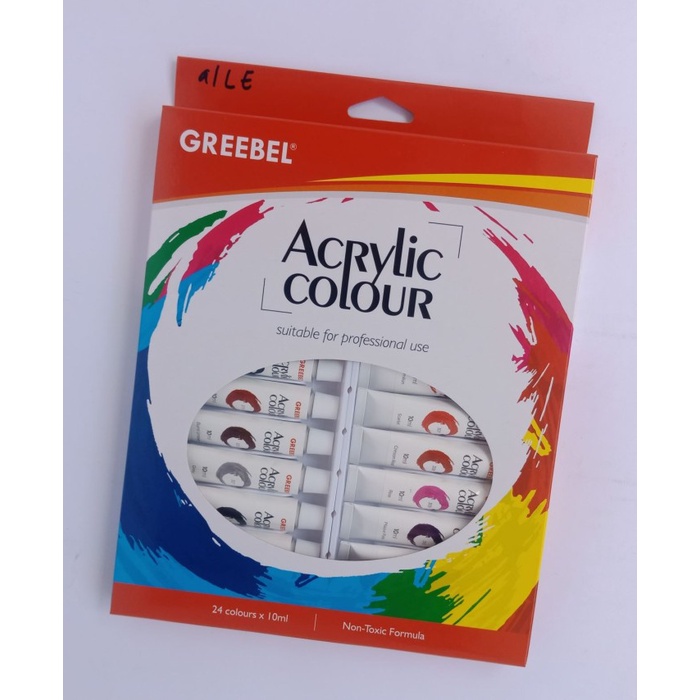 Jual Cat Acrylic Grebel 24 Warna (10 Ml) | Shopee Indonesia