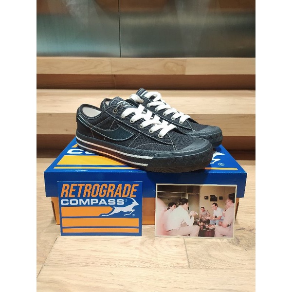 Jual SEPATU COMPASS ORIGINAL STORE - RETROGRADE LOW DOUBLE BLACK ...