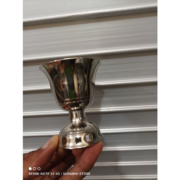 Jual Gelas logam kuningan warna silver | Shopee Indonesia