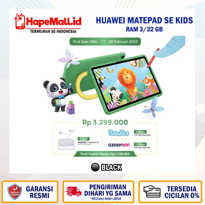Jual HUAWEI MATEPAD SE KIDS RAM 3/32 GB GARANSI RESMI TERMURAH | Shopee ...
