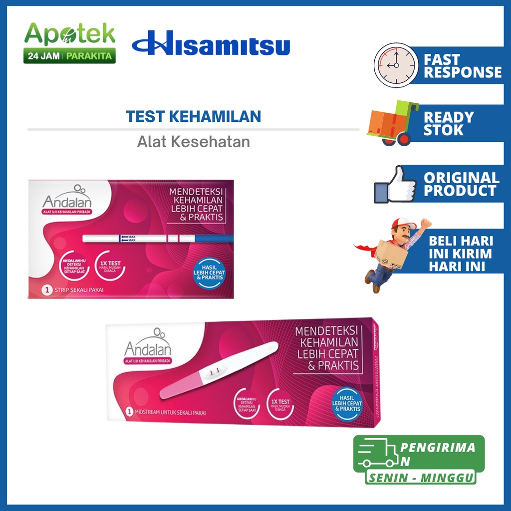 Jual Andalan Testpack Steril Strip/ Compact Uji Kehamilan 100% Akurat ...