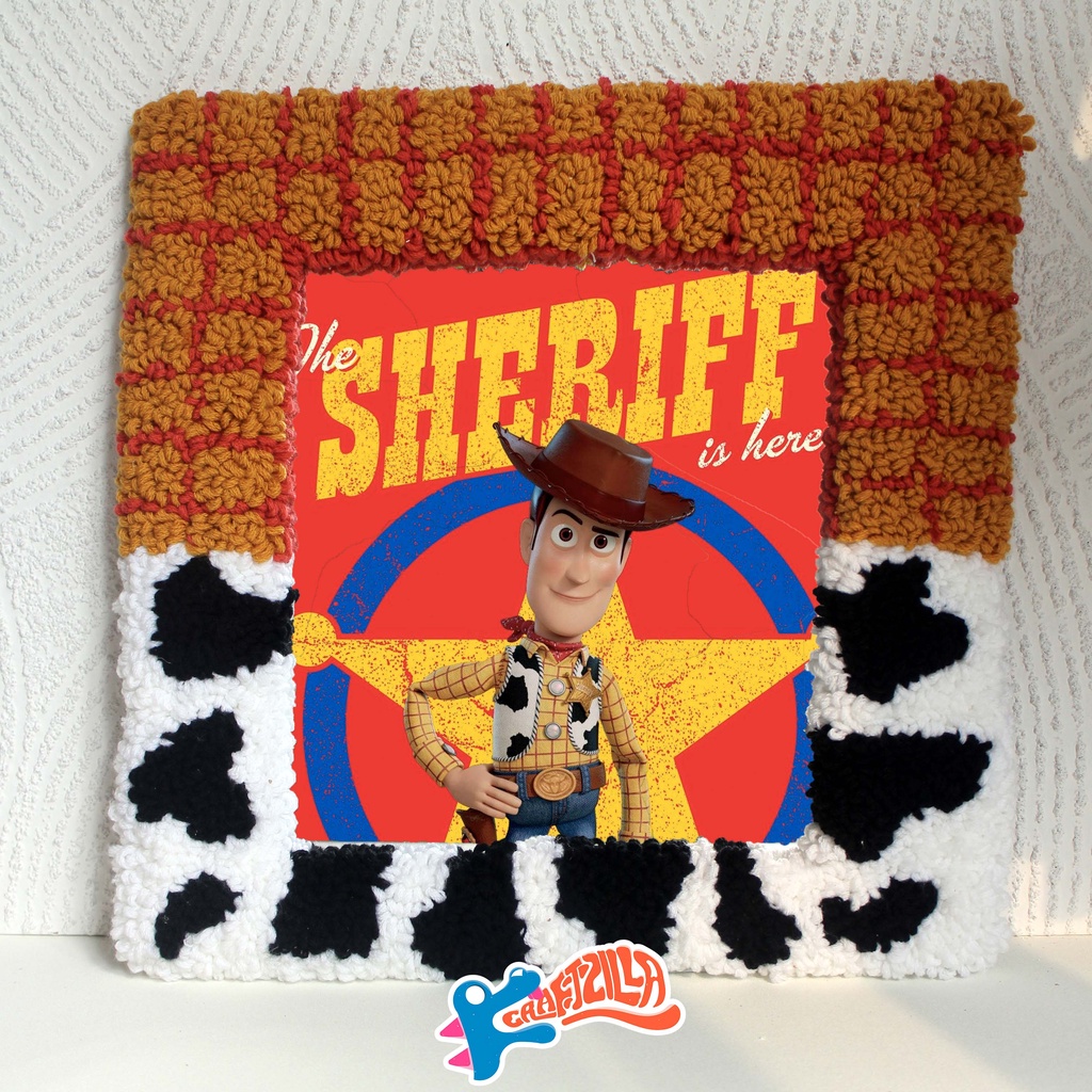 Jual [Craftzilla] Woody Toy story punch needle / tufted mirror (cermin ...