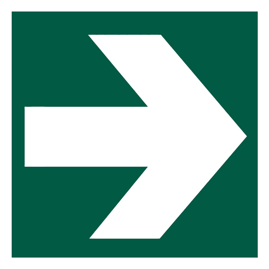 Jual STICKER SAFETY SIGN IMO PERKAPALAN TANDA PANAH KANAN 15X15 ...