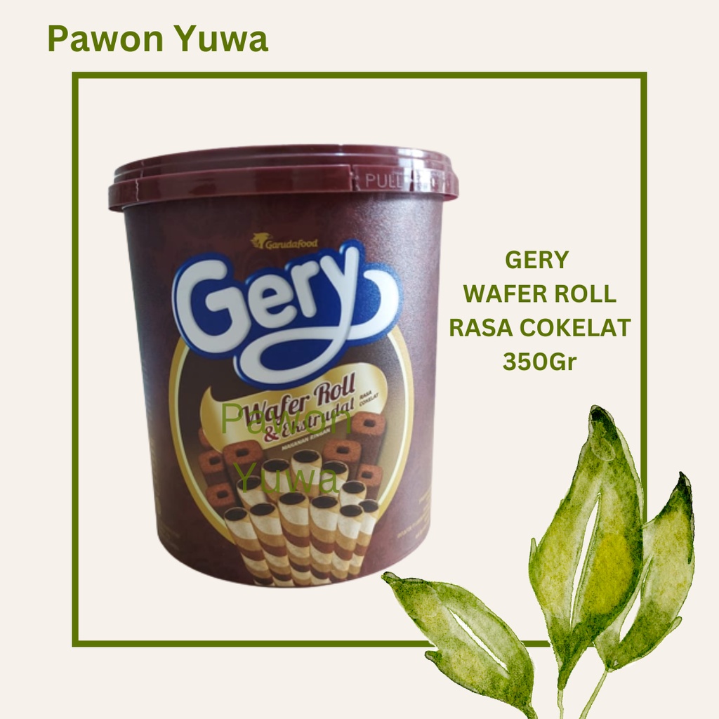Jual Gery Wafer Roll & Ekstrudat Rasa Cokelat 350Gr | Shopee Indonesia