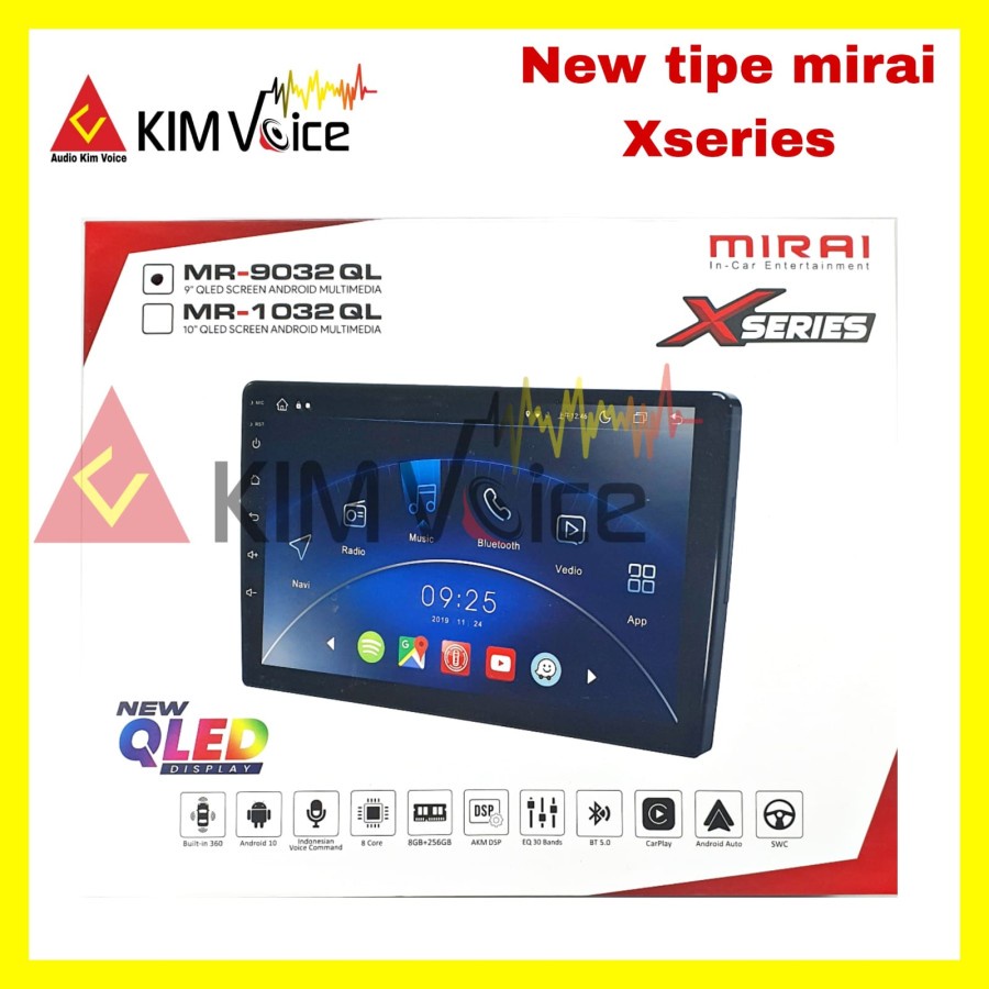 Jual Head unit Android Mirai X-Series MR-9032 QL MR-1032 QL | Shopee Indonesia