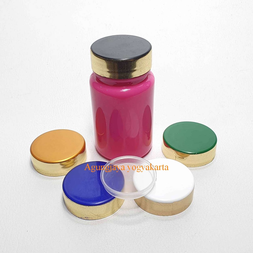 Jual Botol 100 ml Tablet PS Pink Tutup Neck 38 / Botol Plastik / Botol ...