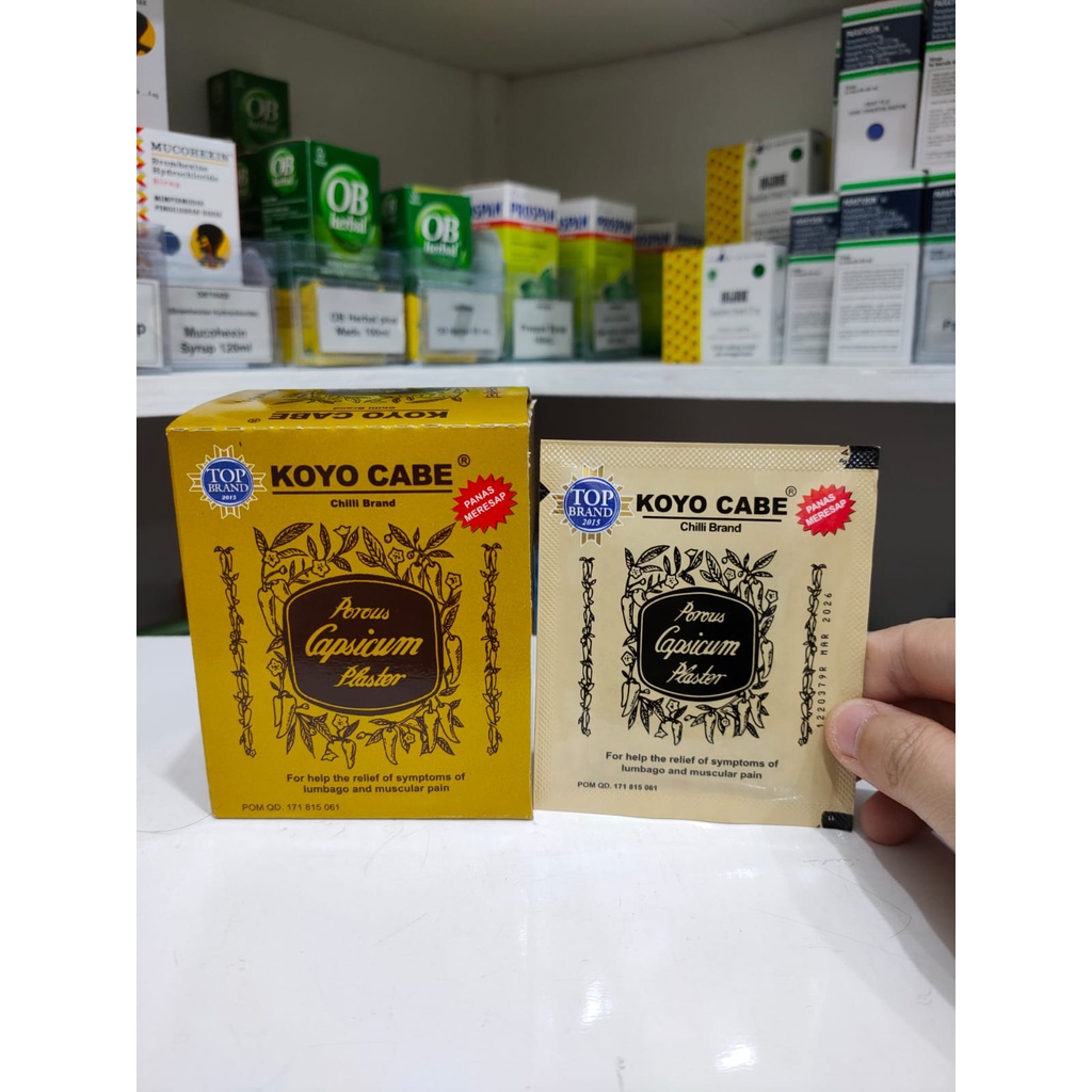 Jual Koyo Cabe Sachet Isi 1 Pack (10lembar) Obat Original | Shopee ...