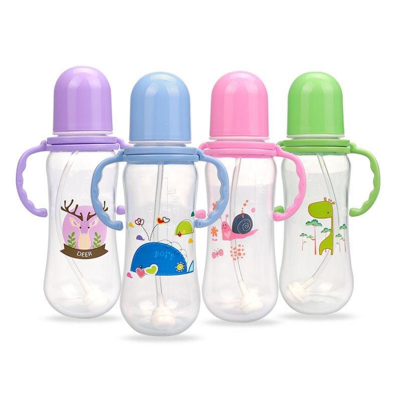 Jual Either.id - Botol Minum Anak Botol Susu 280ml Botol Minum Bayi BPA Free Dapat Sedotan Anti ...