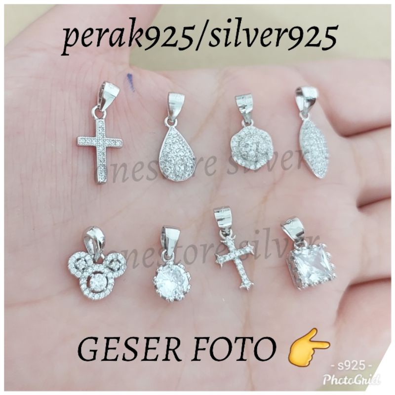 Jual LIONTIN PERAK 925 SILVER 925 LIONTIN SALIB TETES LOVE SABET MICKEY ...