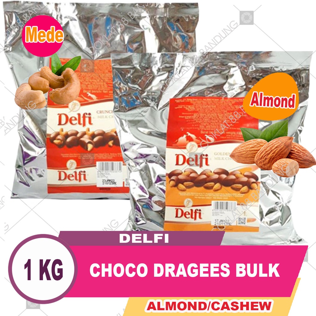 Jual COKLAT DELFI ALMOND 1KG, DELFI DRAGEES COKLAT MEDE 1 KG, COKLAT ...