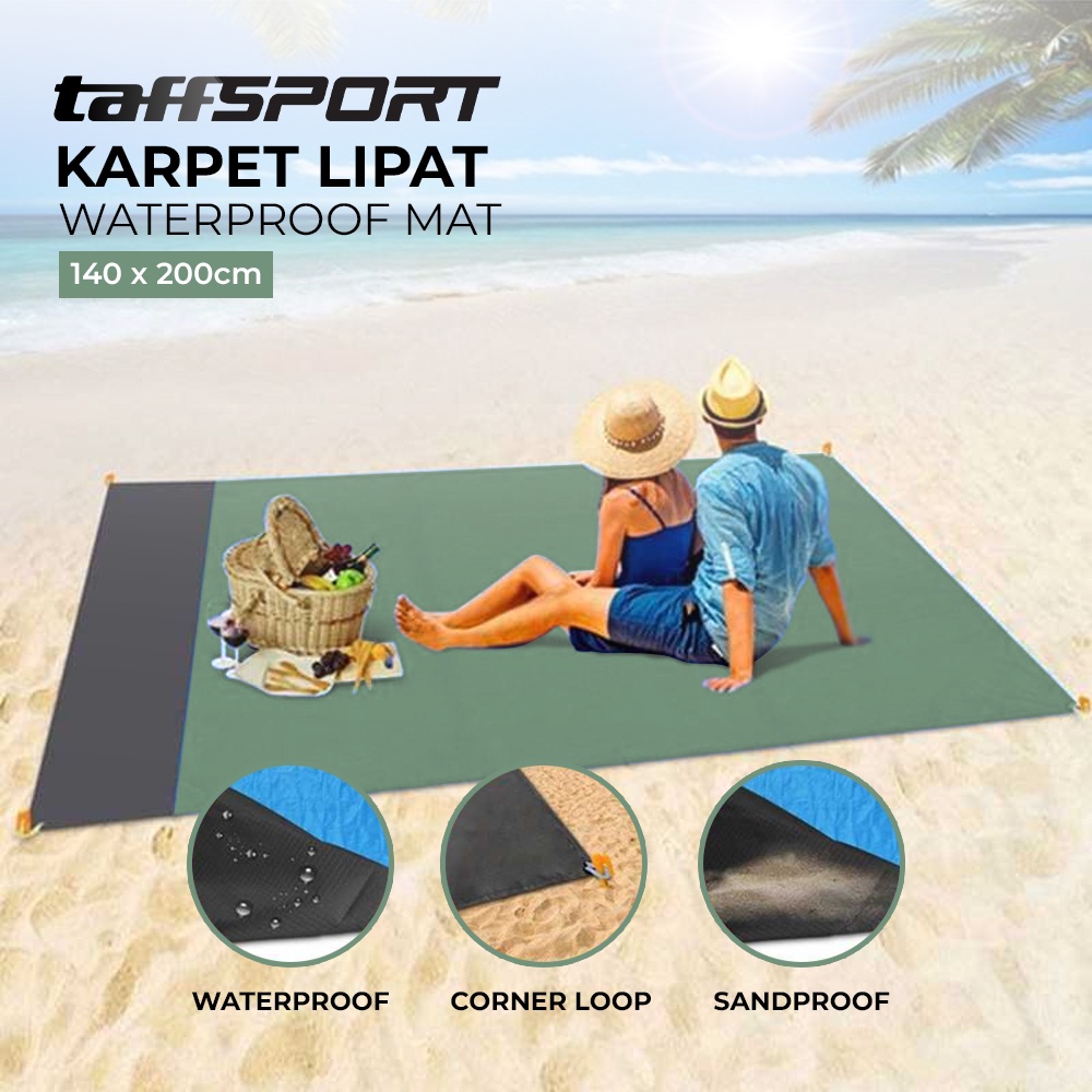 Jual Karpet Lipat Camping Piknik Waterproof Mat 140 x 200cm | Shopee ...