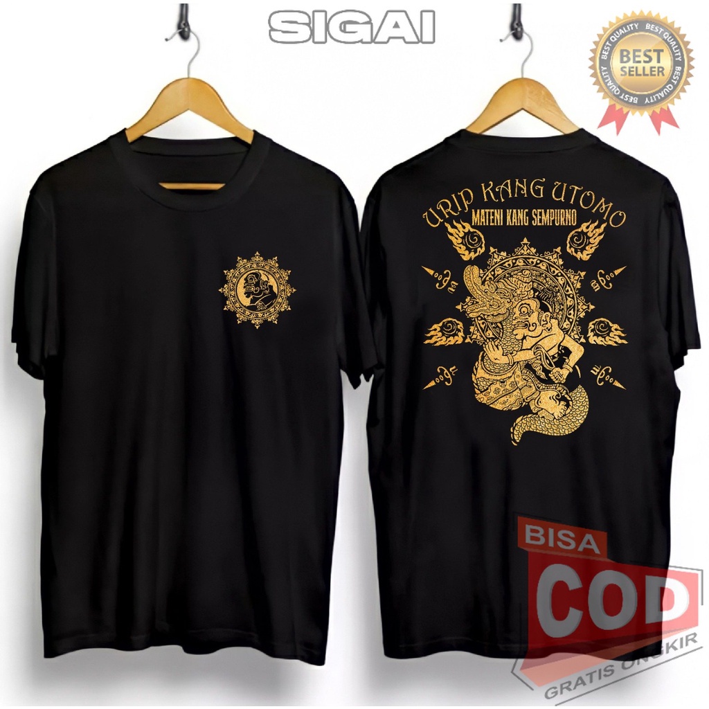 Jual Kaos Distro Pria Kata-Kata Jawa WAYANG GARENG / Baju Distro Wayang ...