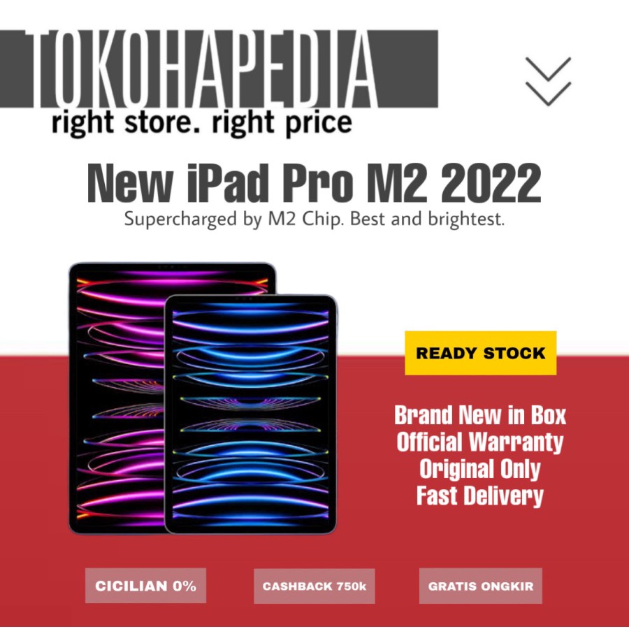 Jual Tab Pro M2 Chip 12.9" 2022 128GB / 256GB / 512GB / 1TB / 2TB ...