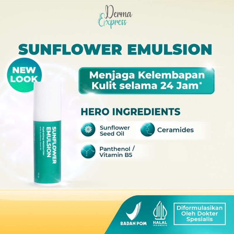 Jual Derma Express Moisturizer Sunflower Emulsion Cream | Shopee Indonesia