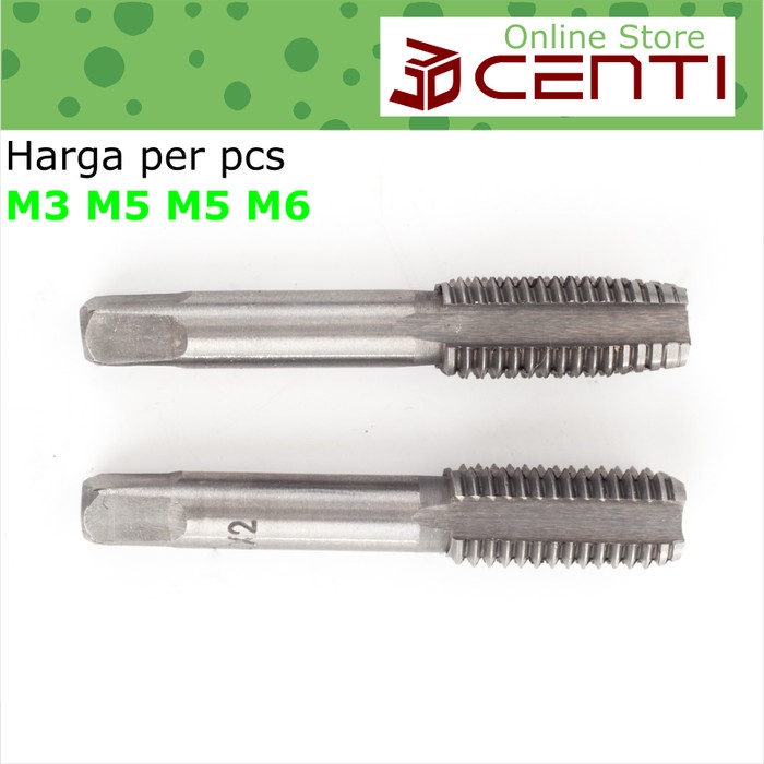 Jual Mata Tap Bor HSS Pembuat Ulir Tapper Baut M3 M4 M5 M6 High Speed ...