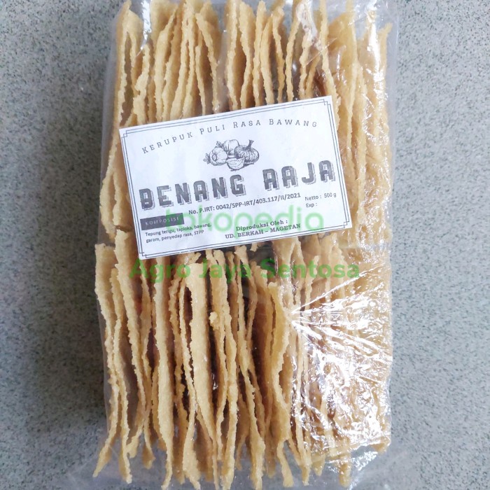 Jual Kerupuk Gendar Kerupuk Puli Rasa Bawang Merk Benang Raja 500 gram ...