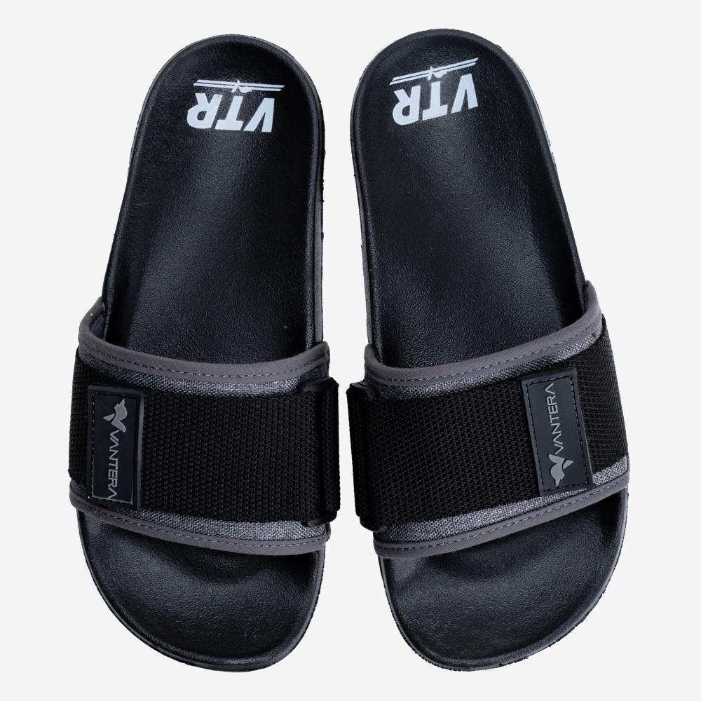 Jual Vantera Official - Rigel Black | Sandal Slipper | Sandal Pria ...