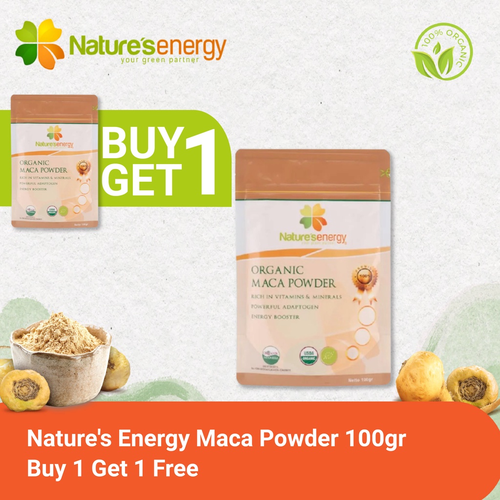 Jual Natures Energy Maca Powder 100 gr Buy 1 Get 1 Free | Shopee Indonesia