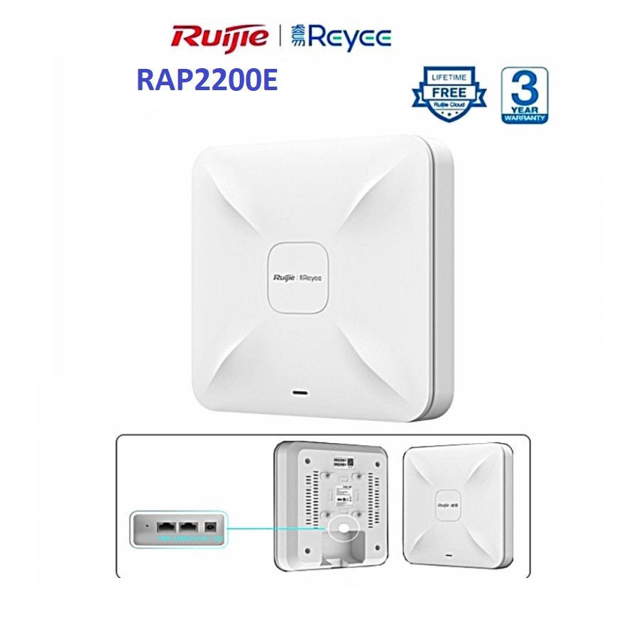 Jual Ruijie Reyye RG-Rap2200E Acces Point RAP2200E Series AC1300 Dual ...