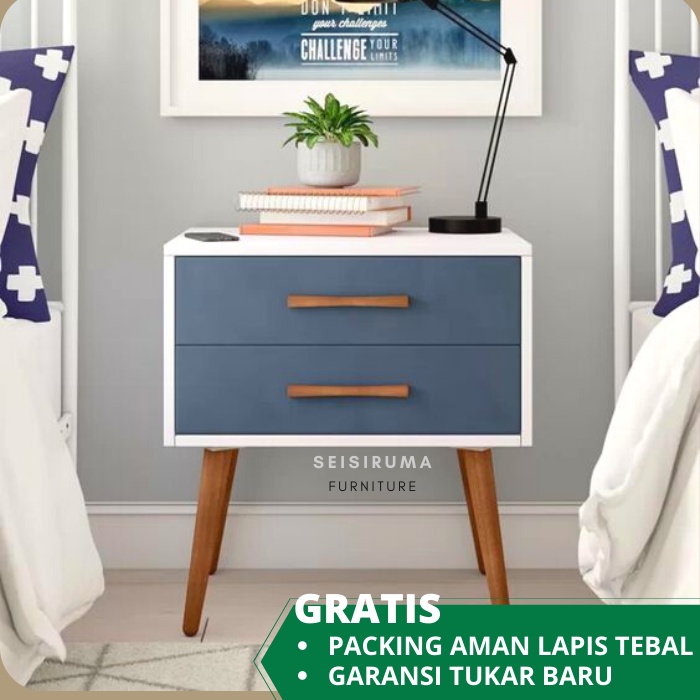 Jual Meja Nakas Meja Minimalis Meja Kamar Meja Sudut Kamar Tidur 2 Laci ...
