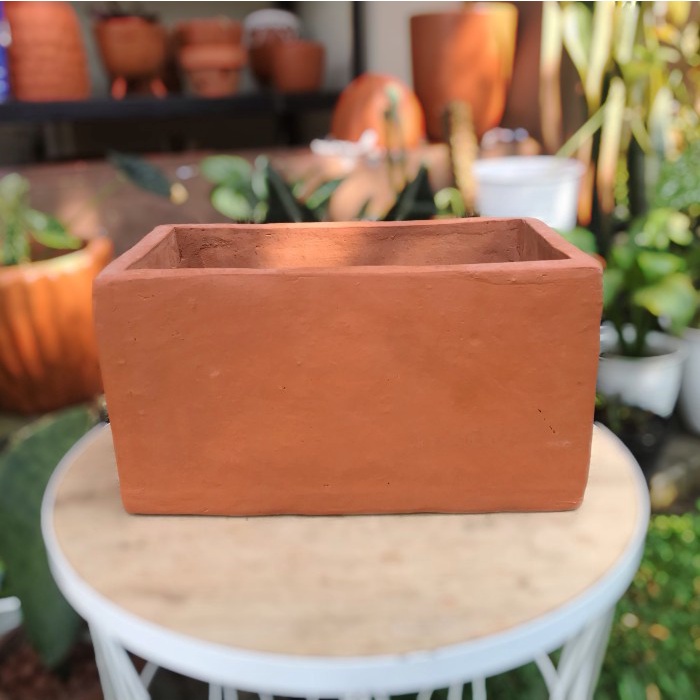 Jual Poo Pot Terracotta Gerabah Terakota Persegi Panjang | Shopee Indonesia