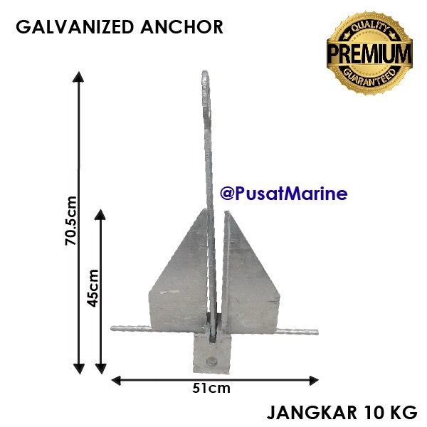 Jual Jangkar Kapal Danforth Anchor Galvanis - 10KG-12KG | Shopee Indonesia