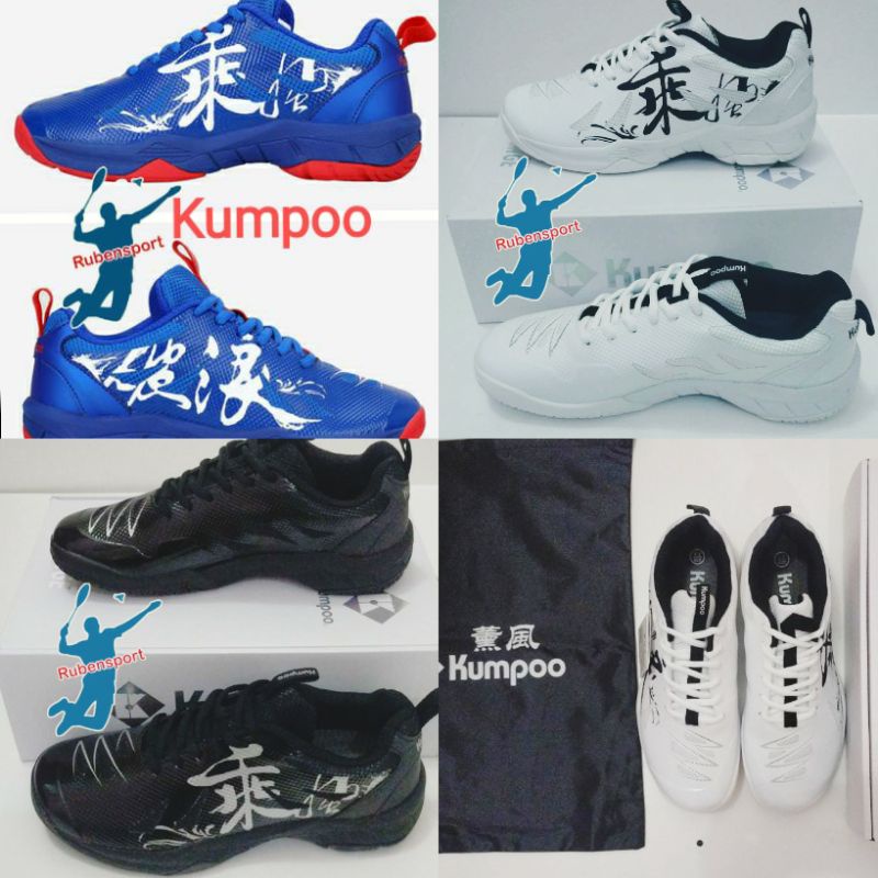 Jual Sepatu Badminton New Kumpoo KH-E55 Original Made in China free Tas ...