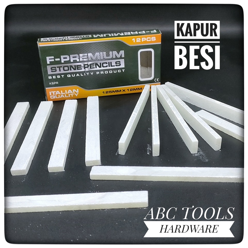 Jual PENSIL TULIS BESI - KAPUR BESI PUTIH - PLATE STONE PENCIL | Shopee Indonesia