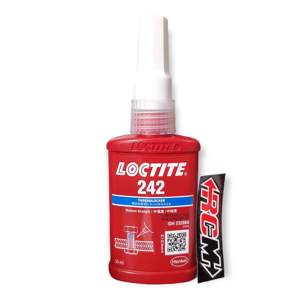 Jual 242 LEM LOCTITE THREADLOCKER PEREKAT MATERIAL MUR BAUT ANTI KENDOR ...