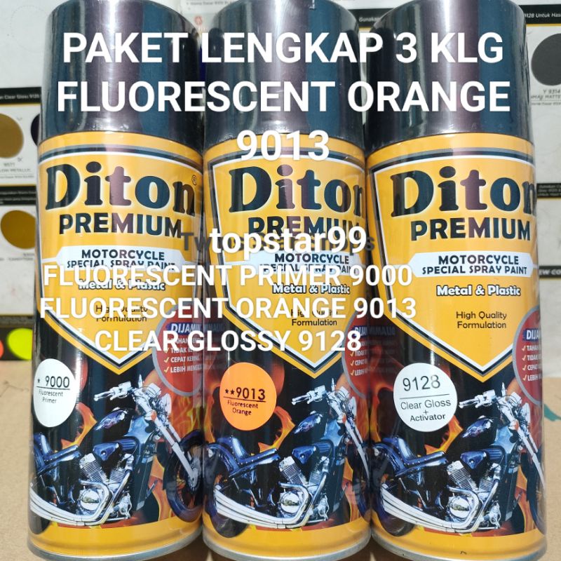 Jual Diton Premium Paket Lengkap 3 Kaleng 400cc Oren Stabilo ...
